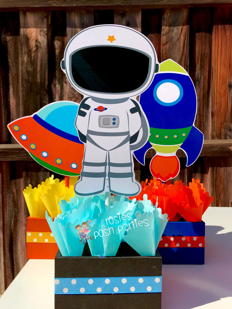 Outer Space Blast Off Theme Party Centerpiece Decoration